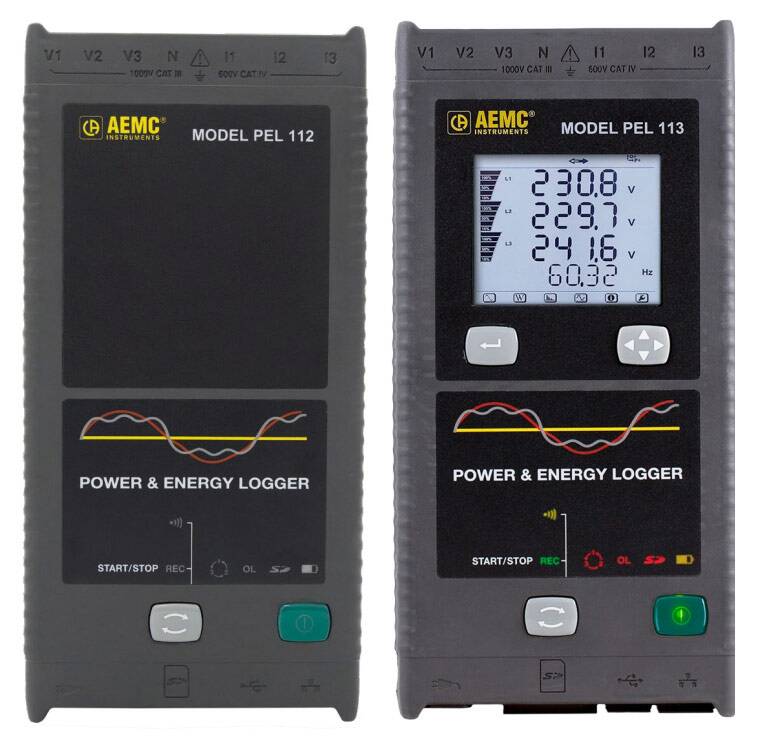 Power & Energy Logger by AEMC | PEL112 & PEL113